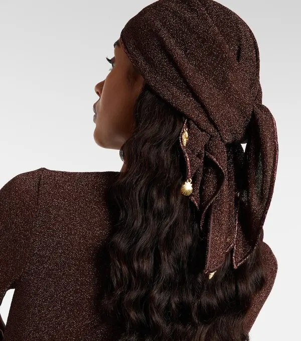 Oseree Lumière Embellished Scarf