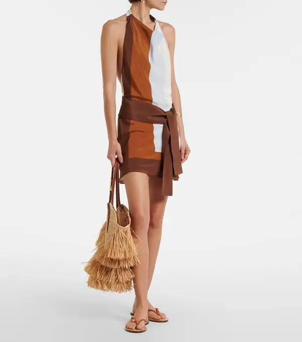 AMANU Kiwayu Leather Thong Sandals - Brown