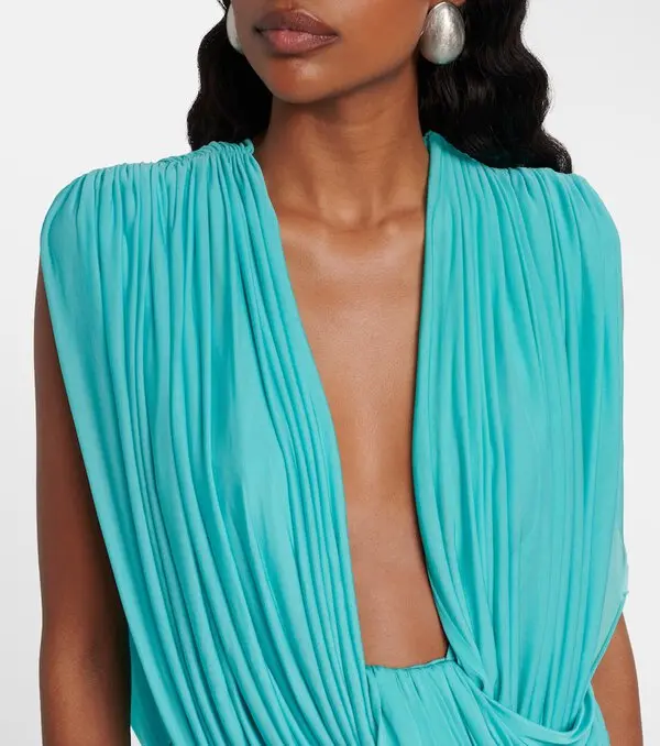 Christopher Esber Ripple Draped Asymmetrical Minidress