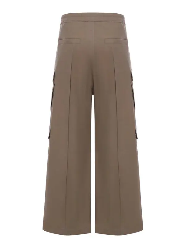 Rick Owens Cotton Cargo Trousers - Gray