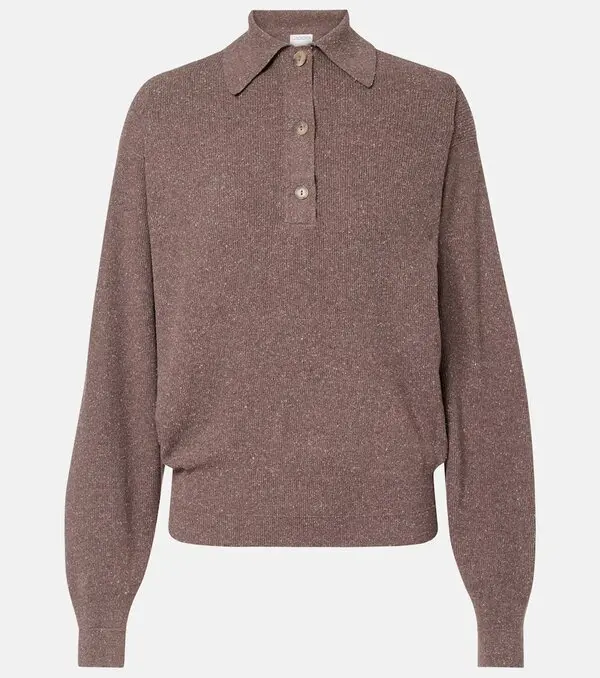 Calvin Klein Helga Silk Polo Sweater