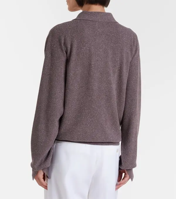 Calvin Klein Helga Silk Polo Sweater