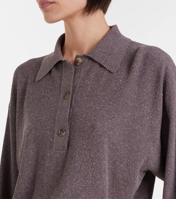 Calvin Klein Helga Silk Polo Sweater