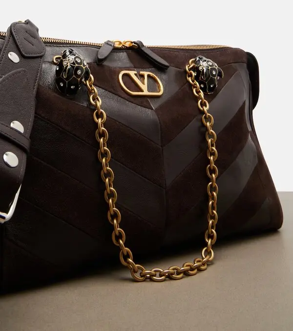 Valentino Garavani Panthea Medium Leather Shoulder Bag