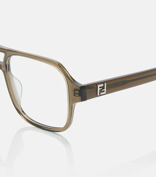 Fendi Ff Squared Aviator Eyeglasses