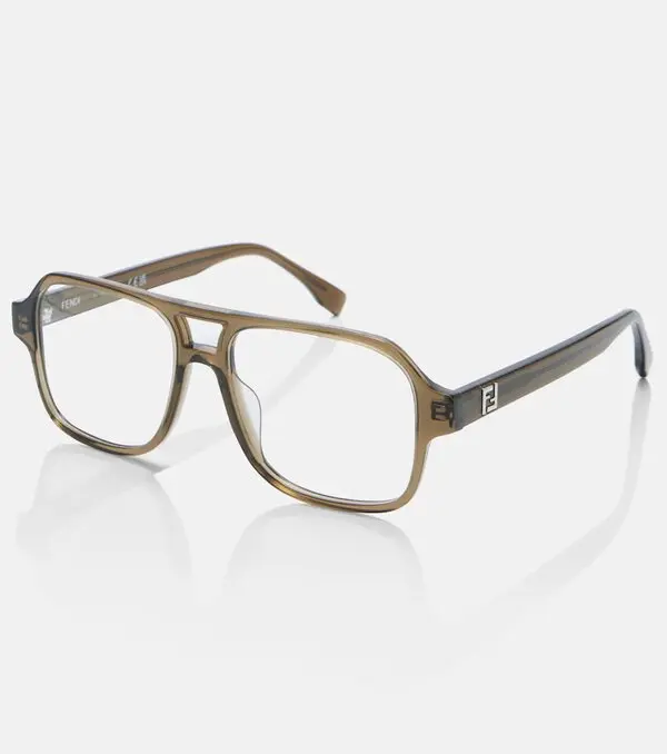 Fendi Ff Squared Aviator Eyeglasses