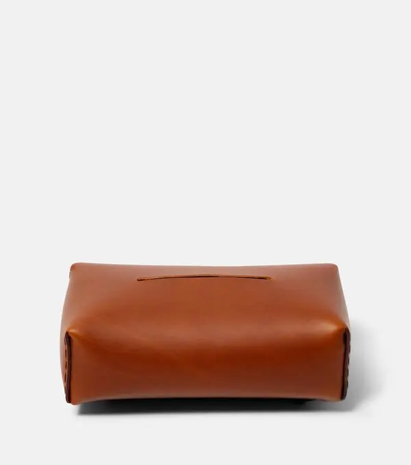 MICHAEL VERHEYDEN Niez Leather Tissue Holder - Brown
