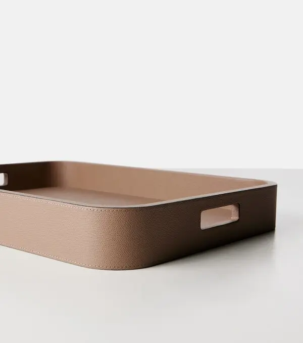 GIOBAGNARA Polo Large Leather Tray