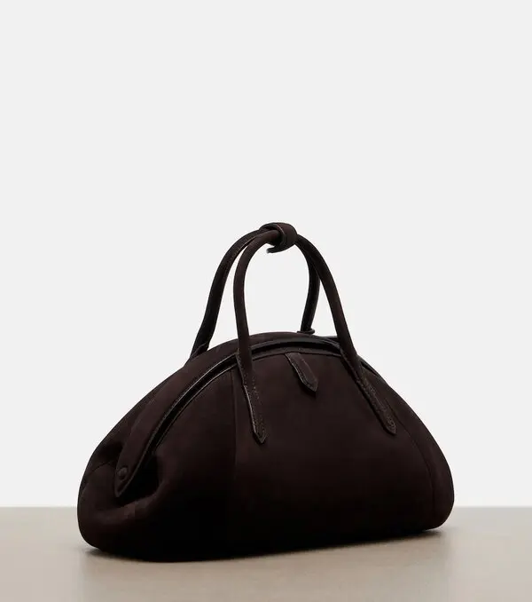 Alaïa Small Suede Top-handle Bag - Brown