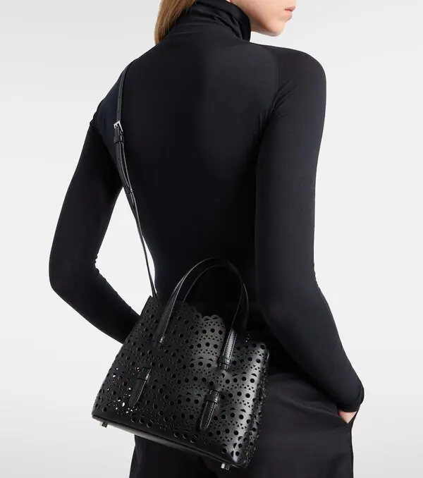 Alaïa Mina 20 Vienne Leather Top-handle Bag