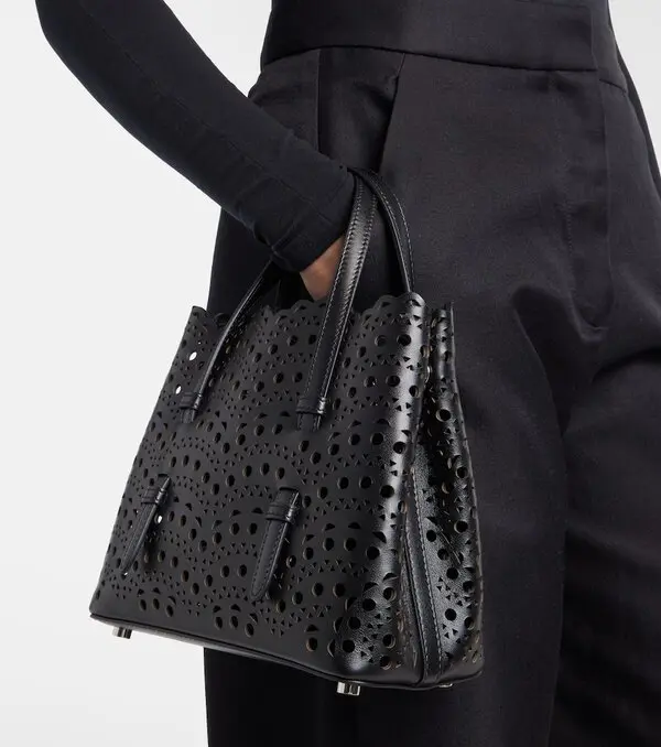 Alaïa Mina 20 Vienne Leather Top-handle Bag