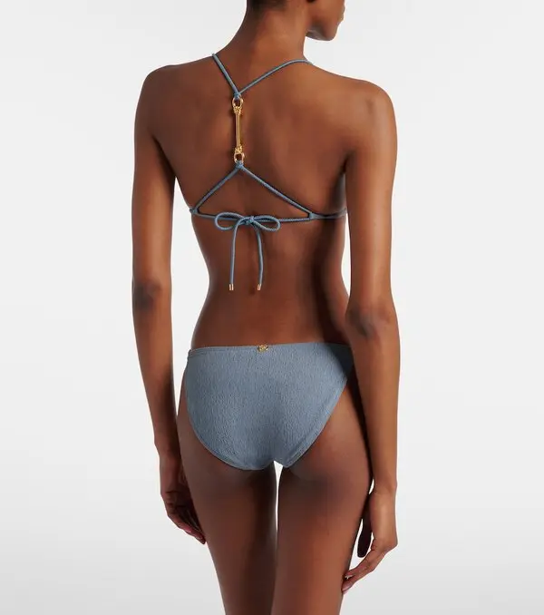 VIX PAULA HERMANNY Nika Embellished Bikini Bottoms