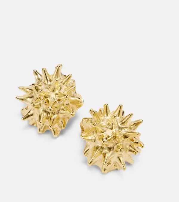 YSSO Sea Urchin 24kt -plated Earrings