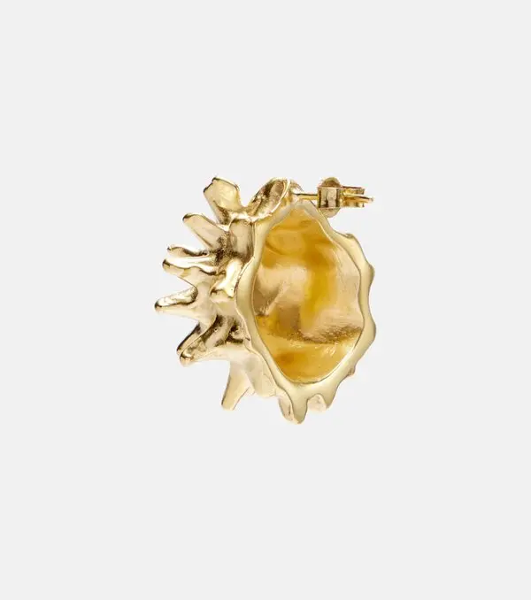 YSSO Sea Urchin 24kt -plated Earrings