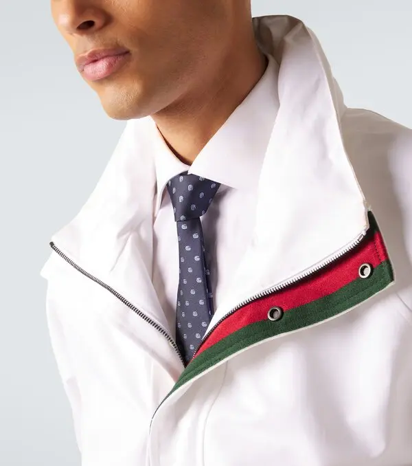 Gucci Double G Silk Jacquard Tie