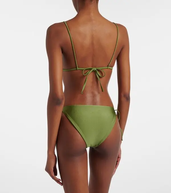 Jade Swim Ties Bikini Bottoms - Green