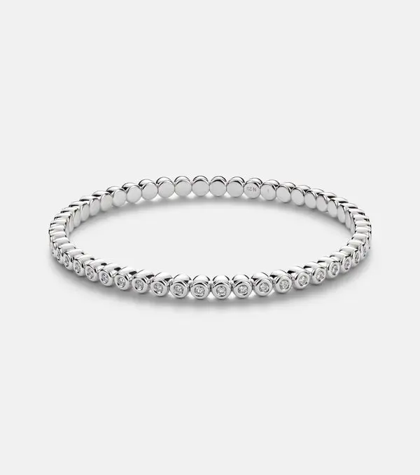 BUCHERER FINE JEWELLERY 18kt White Gold Diamond Bracelet - Silver