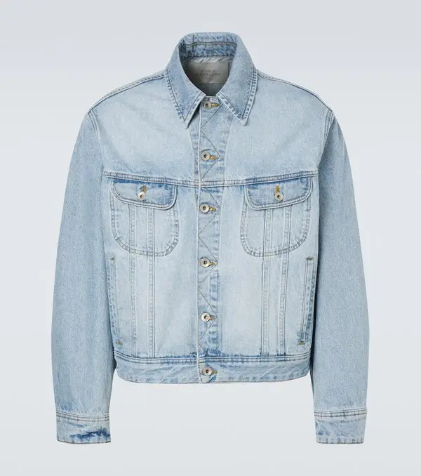 Studio Nicholson Derby Denim Jacket Bleached Wash