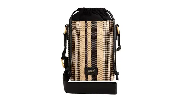 Kith Striped Raffia Drawstring Pouch