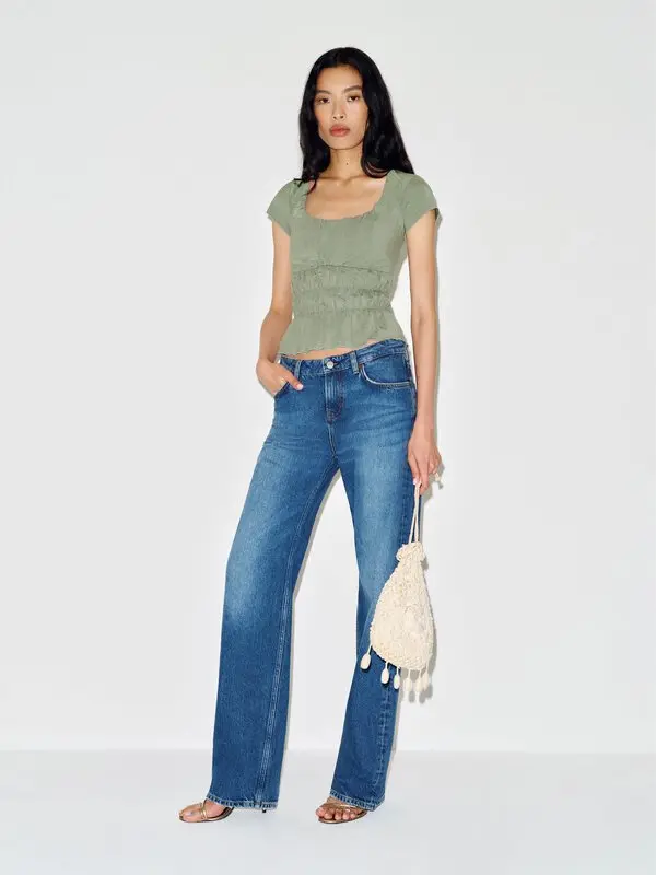 REFORMATION Milena Knit Top