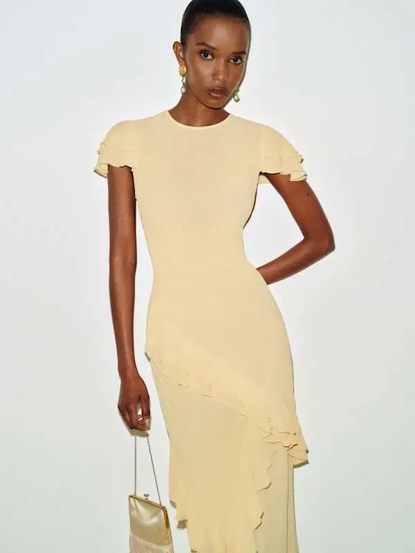 REFORMATION Camila Dress - Yellow