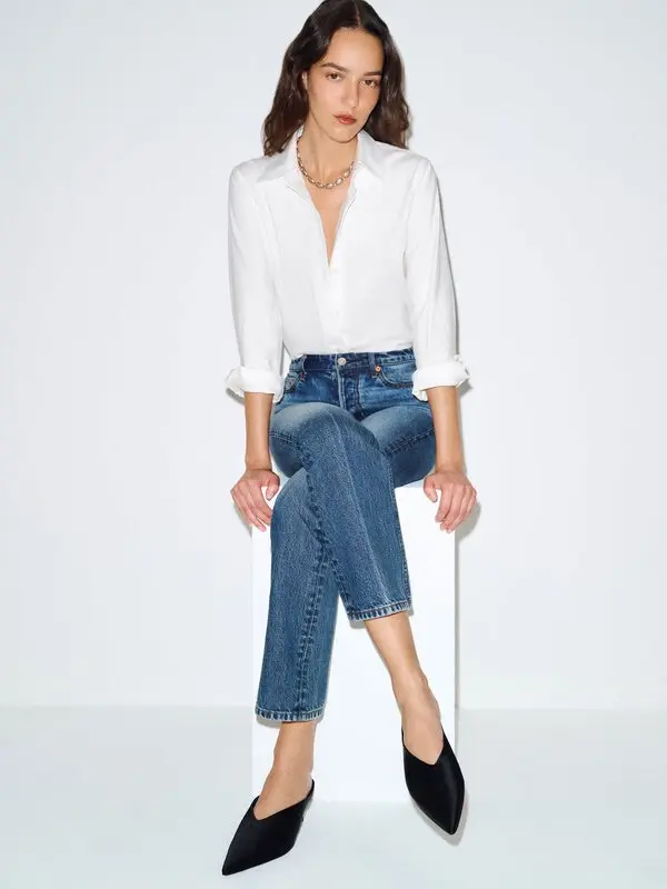 REFORMATION Marzella Heeled Mule Plisse Satin