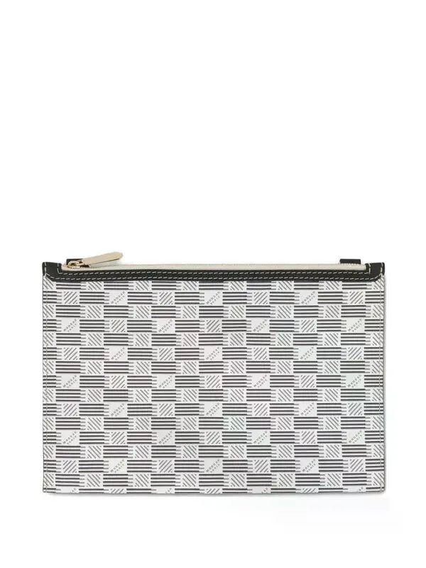 Moreau Paris Saint Monogram Pouch - White
