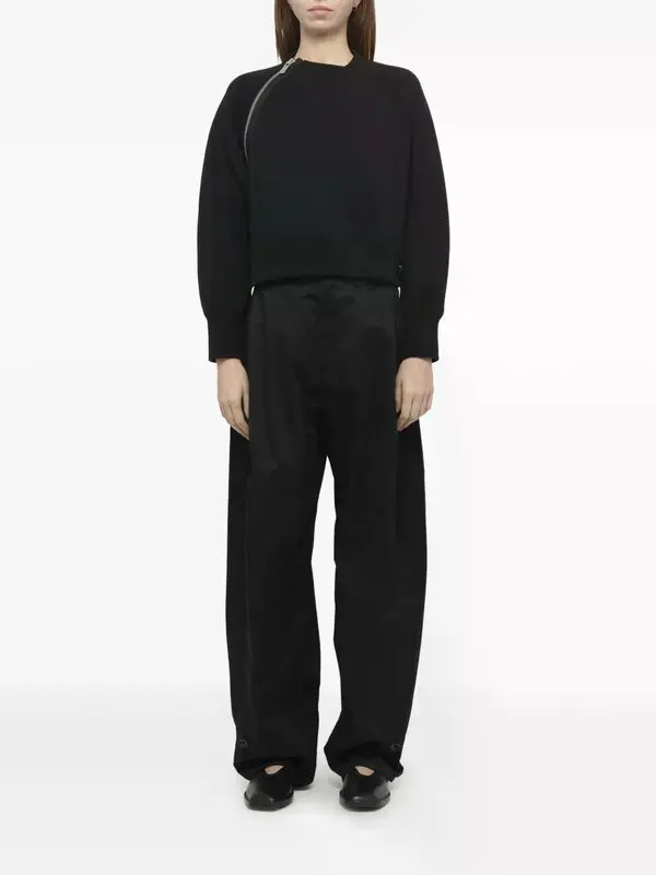 Sacai Asymmetric-zip Sponge Sweatshirt