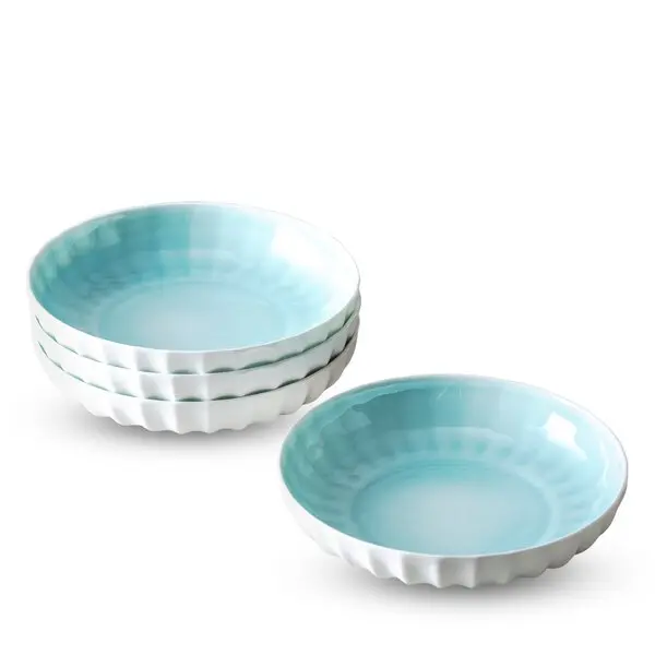 FORTESSA Blyss Bone China Low Dinner Bowl, Set Of 4