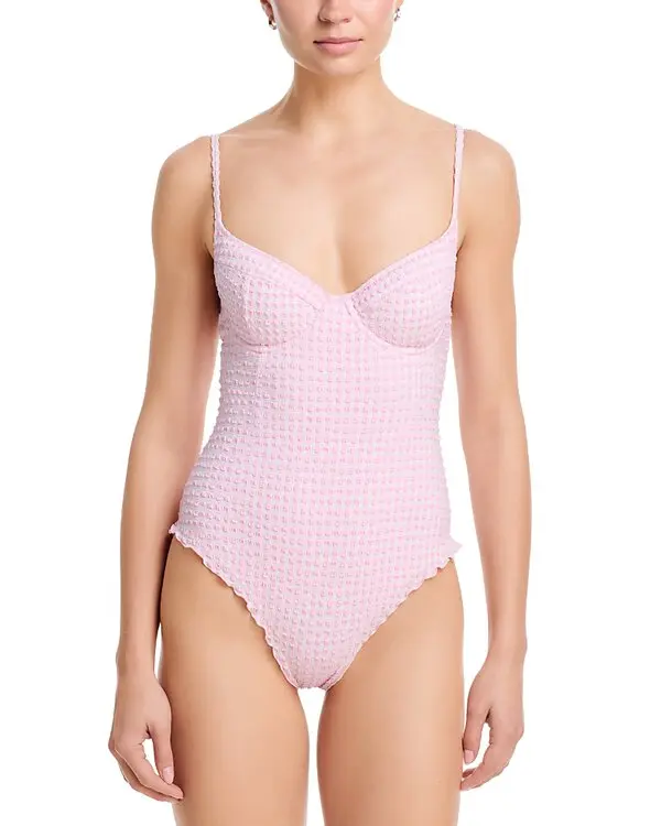 Simkhai Suni Textured One Piece Swimsuit - Daisy Multi