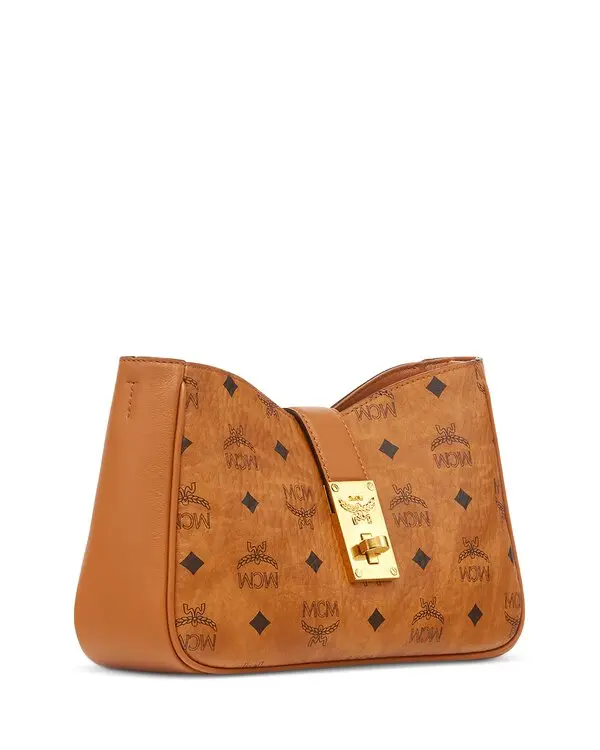 Mcm Tracy Small Visetos Leather Shoulder Bag
