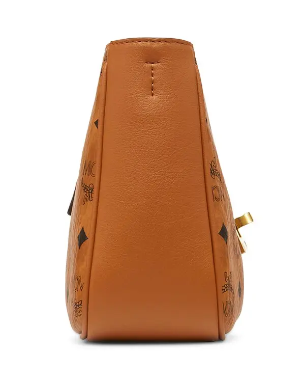 Mcm Tracy Small Visetos Leather Shoulder Bag