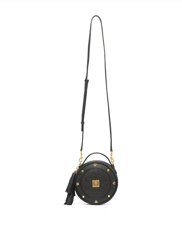 Mcm Pina Small Studded Leather Crossbody