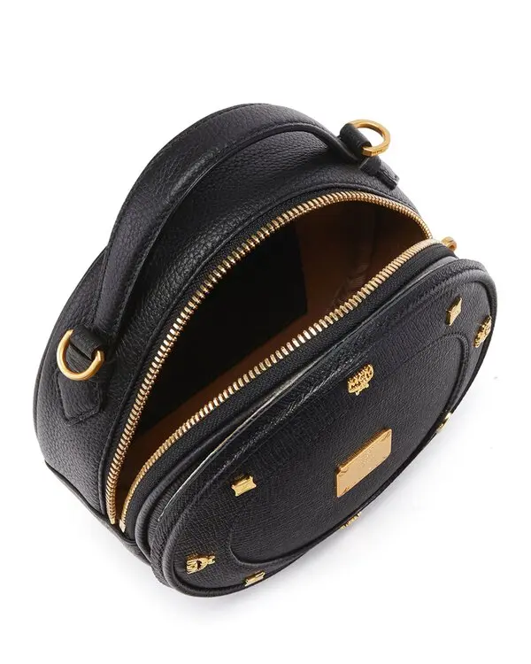 Mcm Pina Small Studded Leather Crossbody