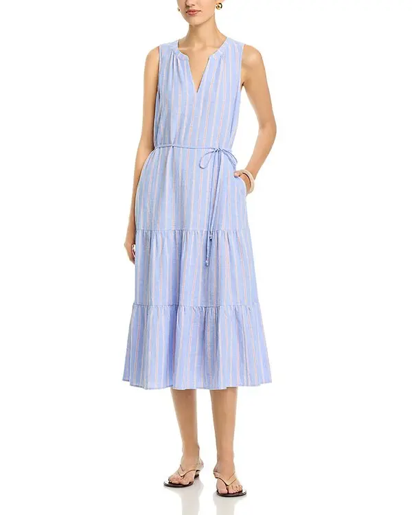 Tommy Bahama Sea Salt Bay Sleeveless Tiered Sundress