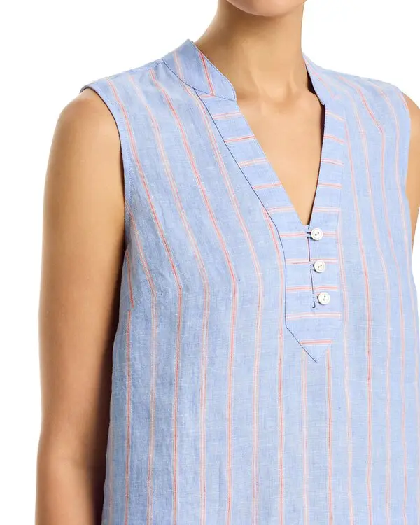 Tommy Bahama Sea Salt Bay Sleeveless Linen Top