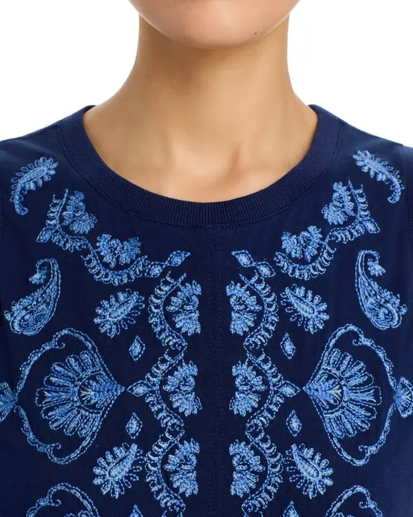 Johnny Was Embroidered Chevron Tank Dress