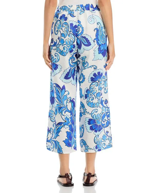 Johnny Was Cropped Linen Pants