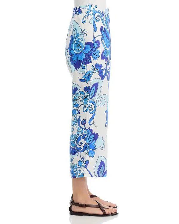 Johnny Was Cropped Linen Pants