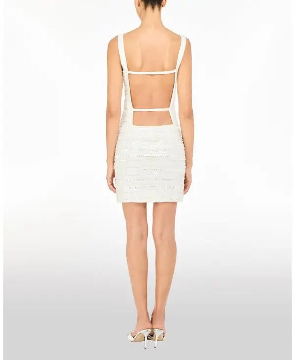 Jenny Packham Gigi Beaded Mini Dress - Ivory