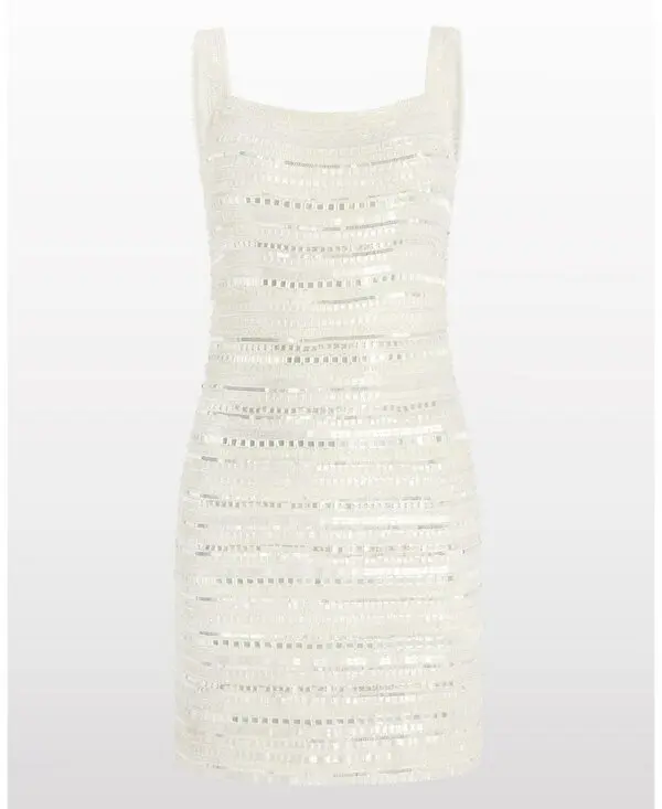 Jenny Packham Gigi Beaded Mini Dress - Ivory