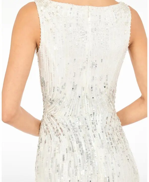 Jenny Packham Noella Sequin Embellished Fringed Mini Dress