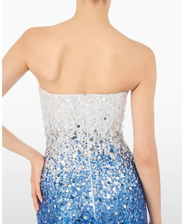 Jenny Packham Marle Saint Sequin Embellished Strapless Maxi Gown - Ivory