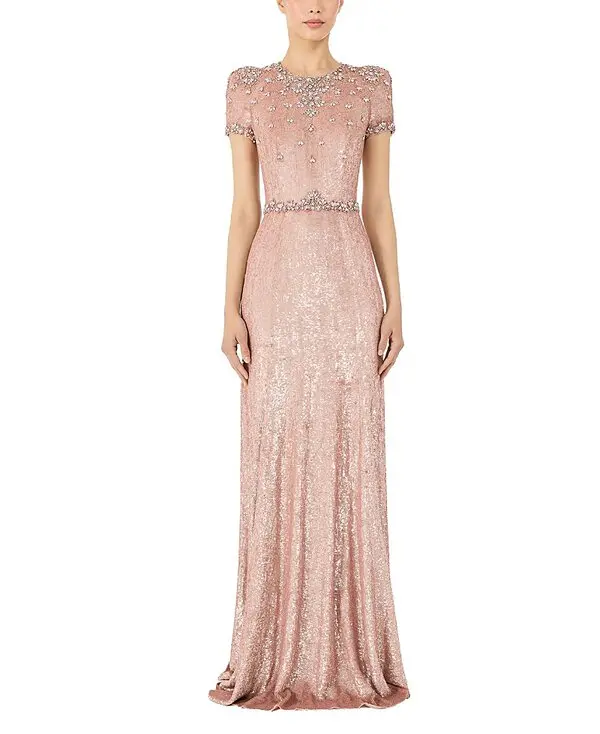 Jenny Packham Lombard Embellished Gown - Sugar