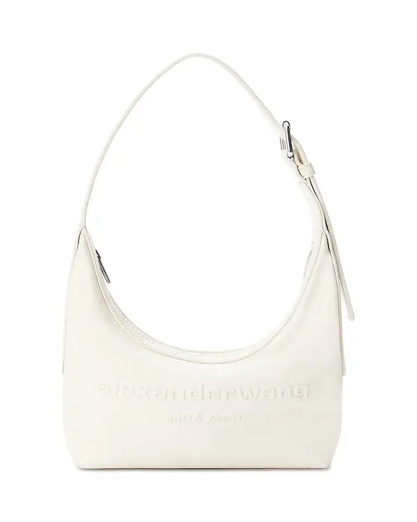 Alexander Wang Punch Small Leather Hobo Bag - Vanilla
