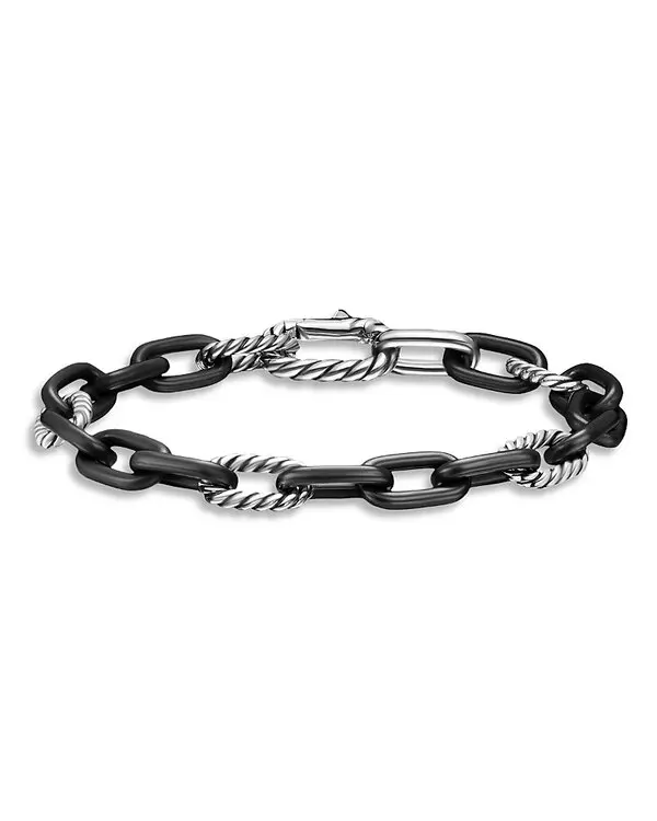 David Yurman Dy Madison Chain Bracelet - Black/silver