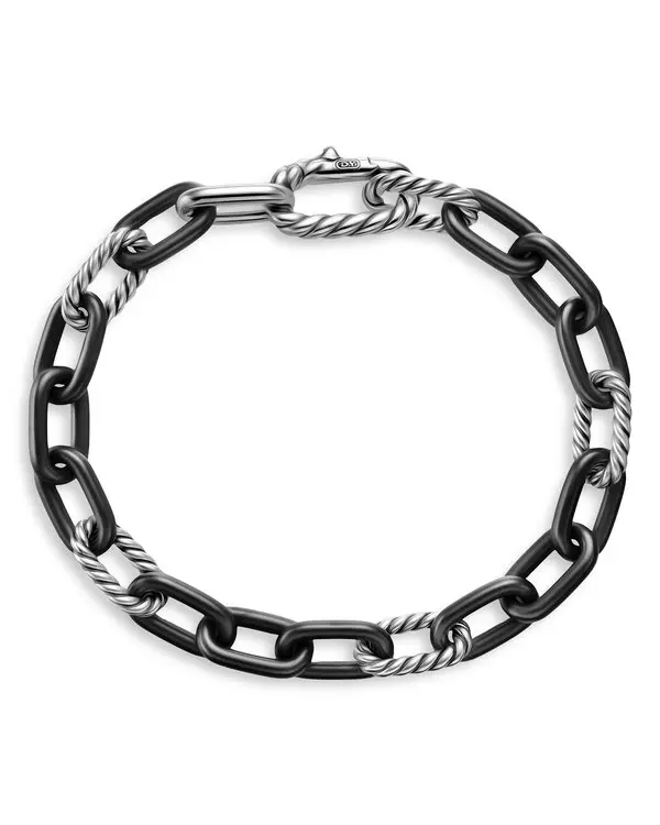 David Yurman Dy Madison Chain Bracelet - Black/silver