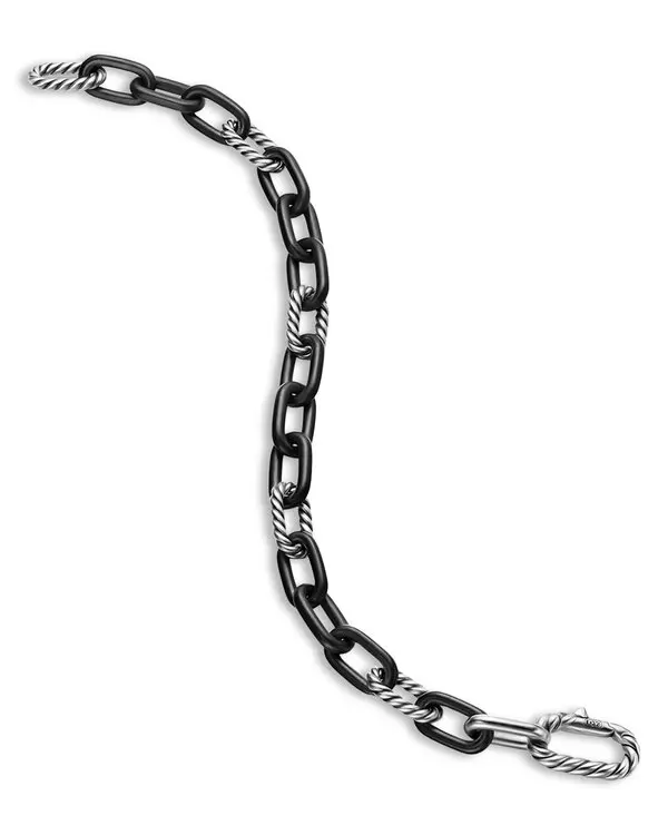 David Yurman Dy Madison Chain Bracelet - Black/silver