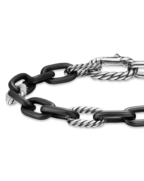 David Yurman Dy Madison Chain Bracelet - Black/silver