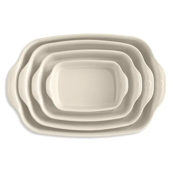 EMILE HENRY The Right Dish Rectangular Baker, 3.1 Qt - Ecru